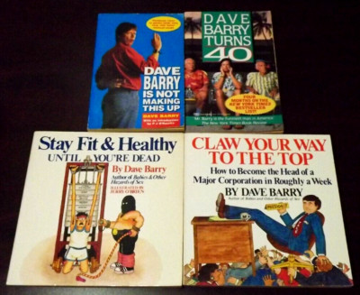 Lot of 4 Dave Barry books TPB Not Making This Up, Turns 40, Stay Fit ...