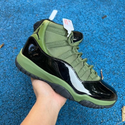 Classic Nike Air Jordan 11 Green black Men's Basketball shoes | eBay