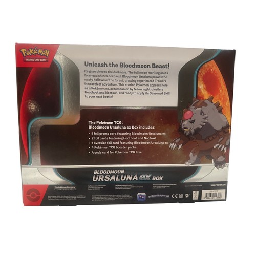 Pokemon Trading Card Games Bloodmoon Ursaluna Ex Box | eBay