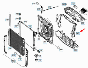 NEW MERCEDES-BENZ E-CLASS W212 AIR DUCT A2125051430 OEM | eBay