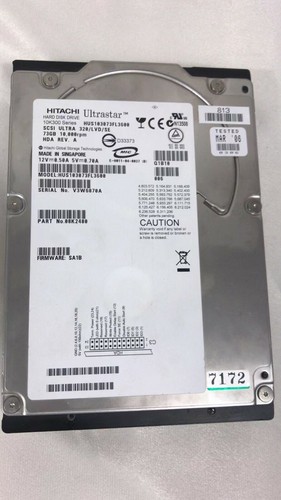 3.5" HITACHI SCSI HDD 73GB Model HUS103073FL3600 Ultra 320/LVD/SE ...