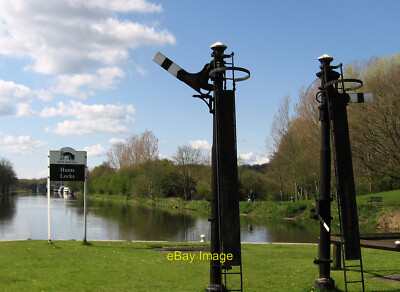 Photo 6x4 Northwich - semaphores at Hunts Locks For an alternative view ...