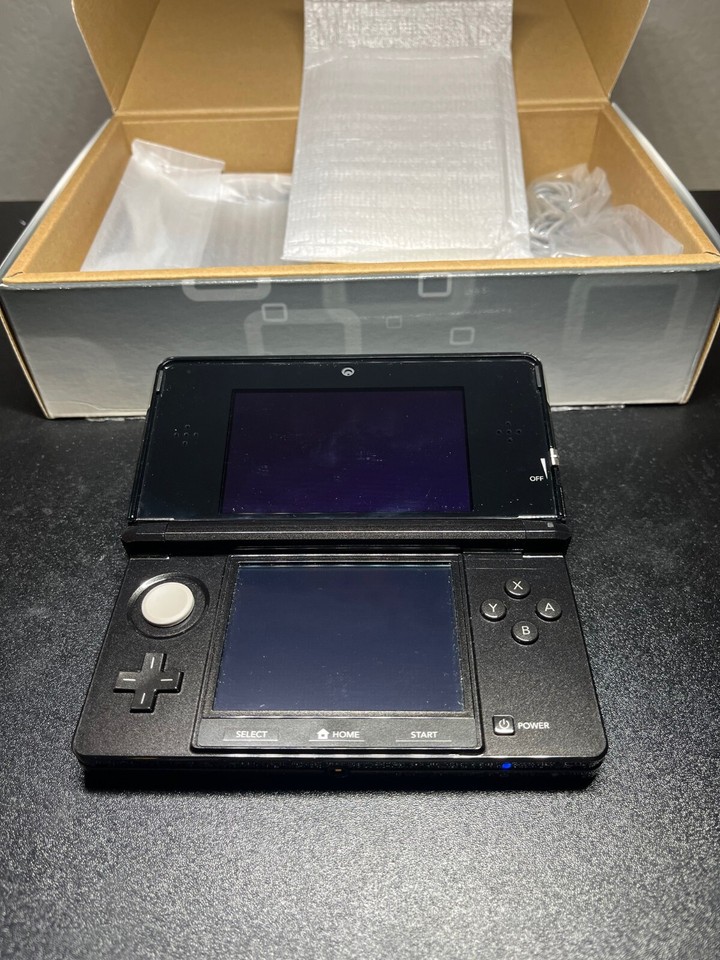 New(Open Box) Nintendo 3DS Handheld System - Cosmo Black 🔥A23 w/ single ...