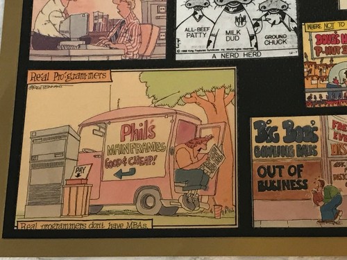 Programmers Cartoon Computer Poster Rich Tennant Real Newspaper VTG ...