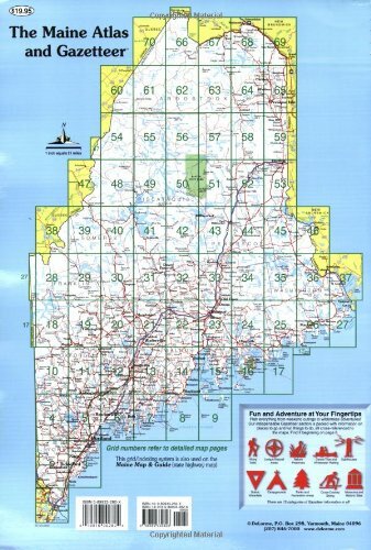 Maine State Atlas & Gazetteer, by DeLorme, 35th edition, 2019 | eBay