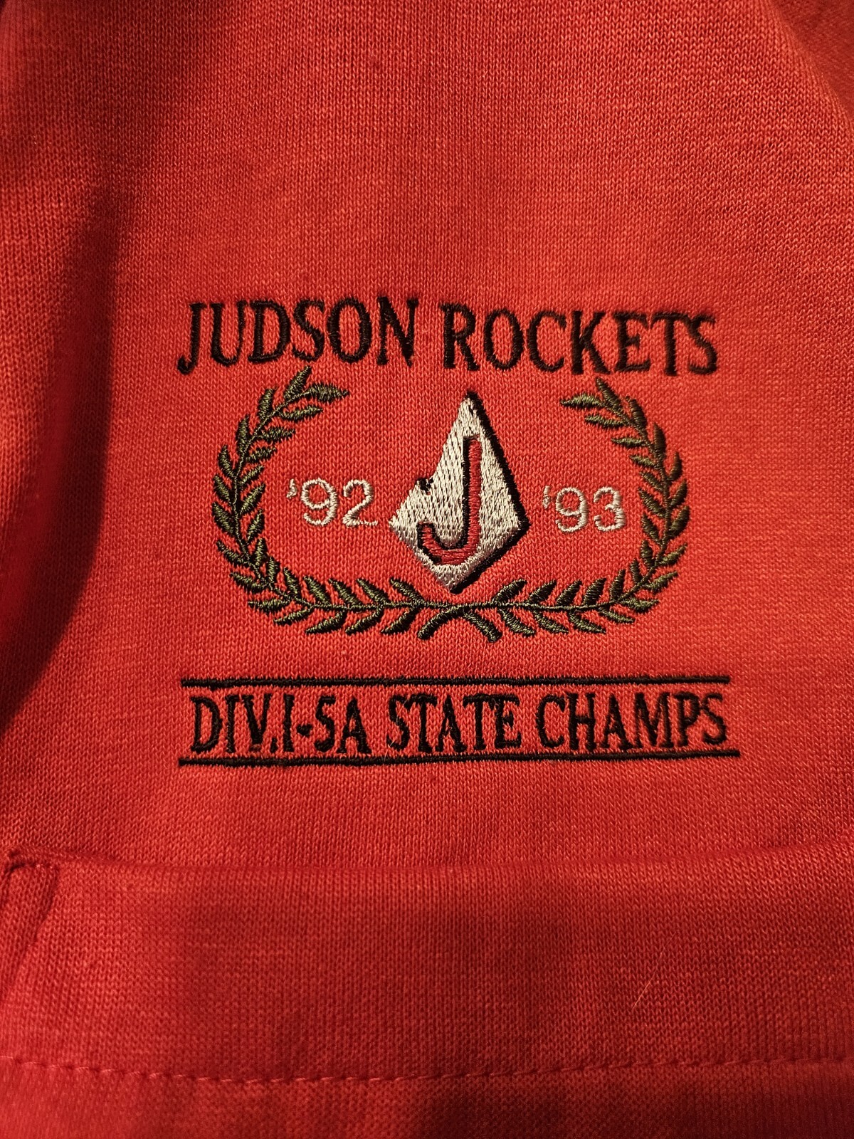 Red XL Converse TX Judson HS Rockets Football State Champs '92/'93 Polo ...