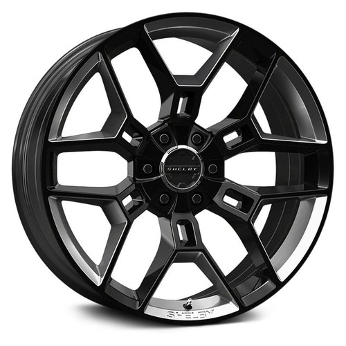 Carroll Shelby CS-45 Wheels 20x9 (12, 6x135, 87.1) Black Rims Set of 4 ...