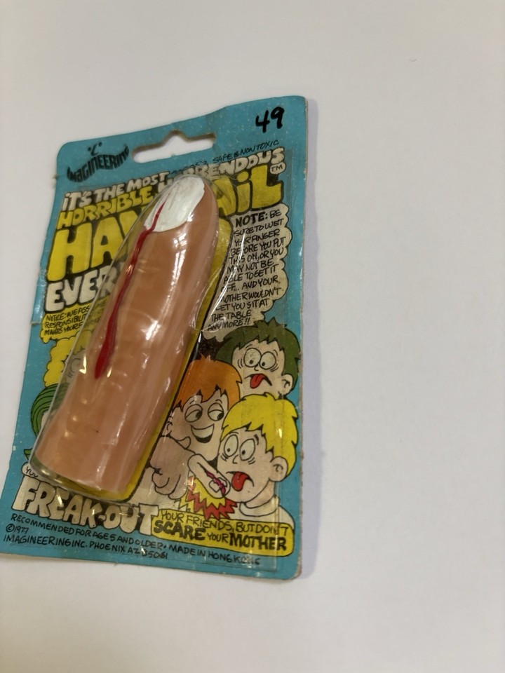 VTG 1977 Imagineering FAKE BLOODY FINGER Halloween GROSS Makeup NEW ...