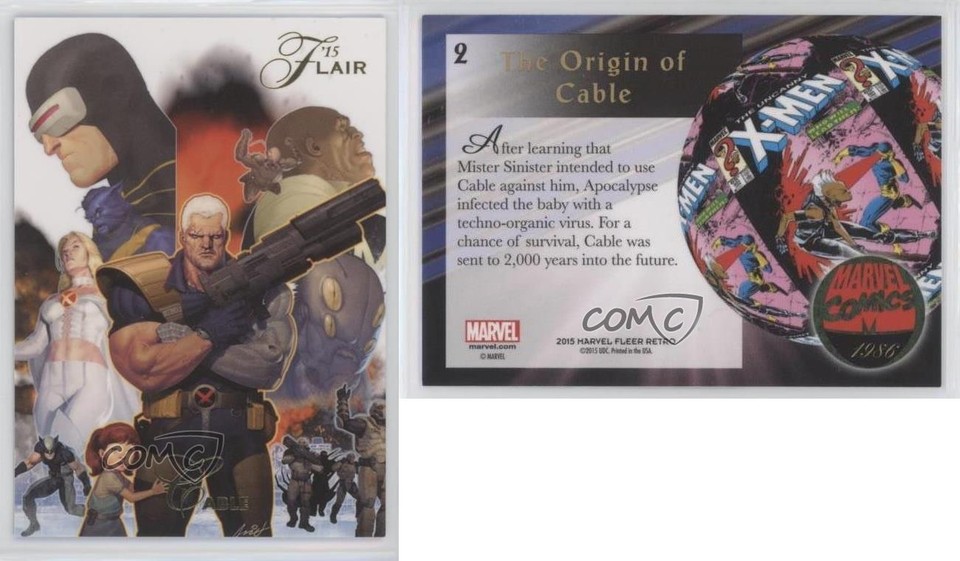 2015 Marvel Fleer Retro 1994 Flair Marvel Cable #2 0kg8 | eBay