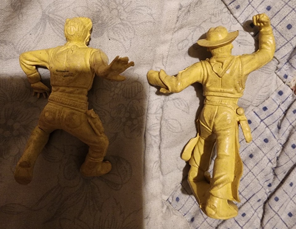 Set Of Two Marx Cowboy Western 60mm Figures Vintage | eBay