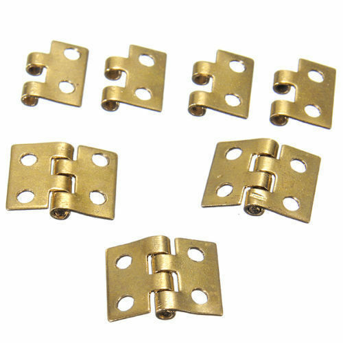 50Pcs/Set Mini Small Metal Hinge for 1/12 House Miniature Cabinet Home ...