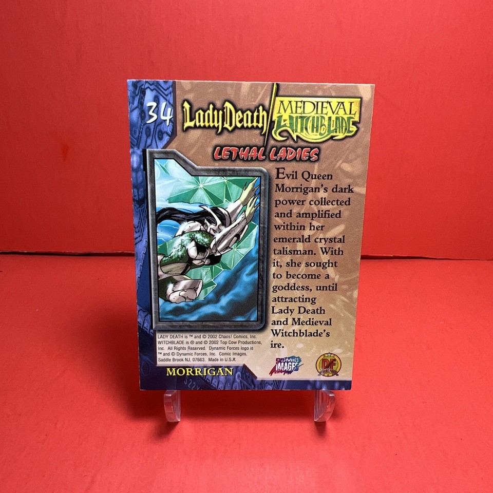 2002 Comic Images Lethal Ladies Lady Death/Medieval Witchblade Morrigan ...
