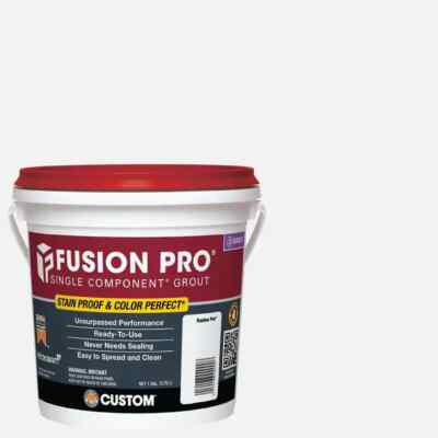 Fusion Pro #640 Artic White 1 gal. Single Component Stain Proof Grout ...