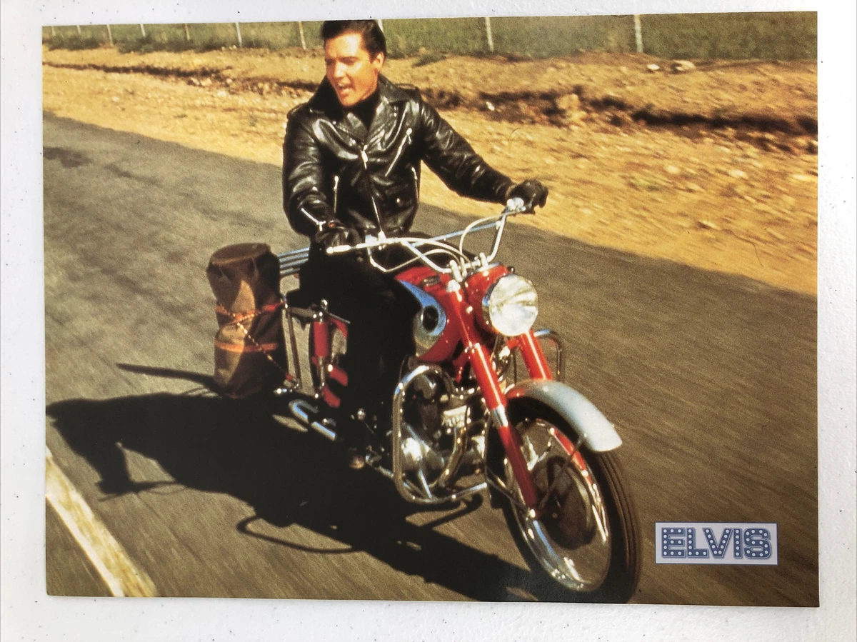Elvis Motorcycle Poster
