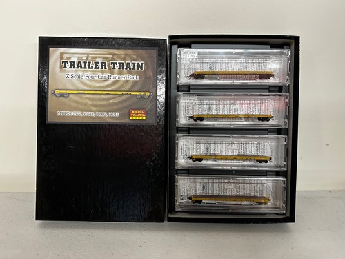 Micro-Trains Trailer Train 4 Car Runner Pack 994 00 002 Z scale | eBay