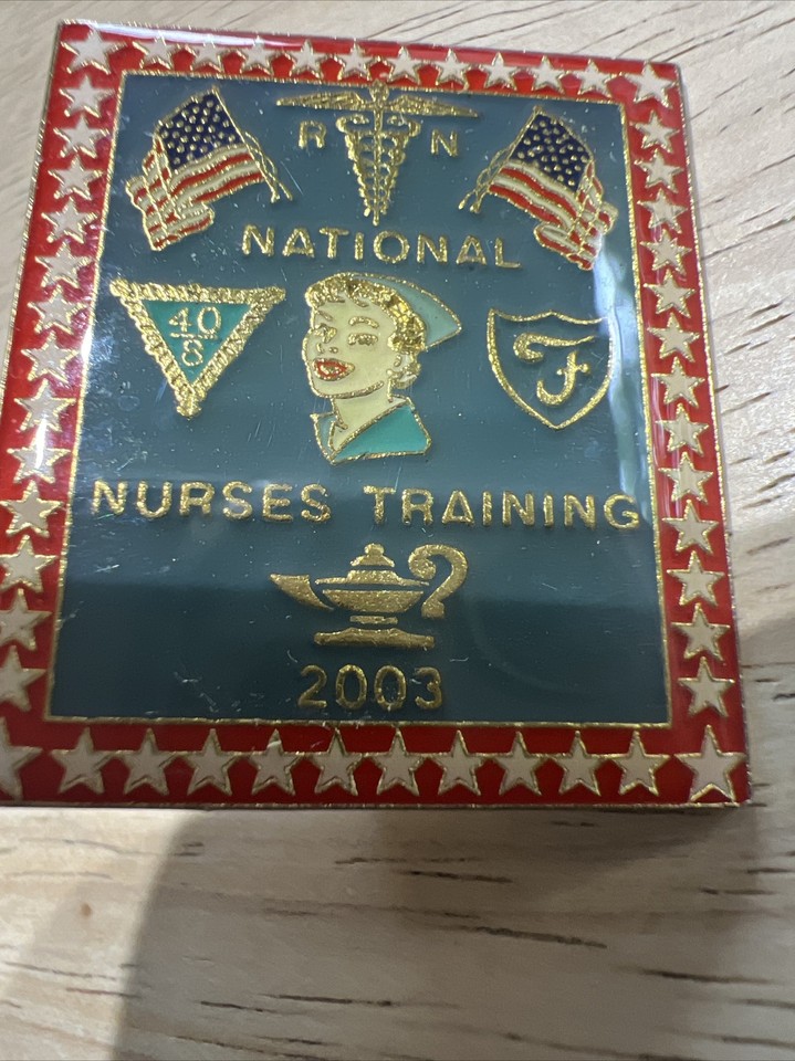 40/8 RN National Nurses Training 2003 Enamel Lapel Hat Pin~ESTATE | eBay