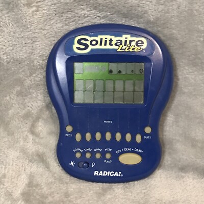 Radica 1997 Solitaire Lite Handheld Electronic Game Tested and Working ...