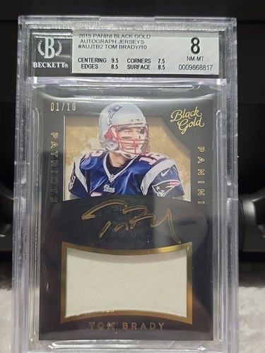 2015 Panini Black Gold Tom Brady Autograph Jersey # 01 Of 10 | eBay