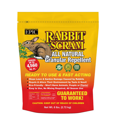 EPIC Rabbit Scram All Natural Outdoor Granular Resealable Bag, 6lb | eBay