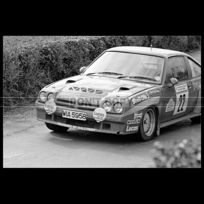 Photo A.030304 OPEL MANTA 400 (WIA 5958) BOLTON-ERVINE IRISH RALLY 1985 ...