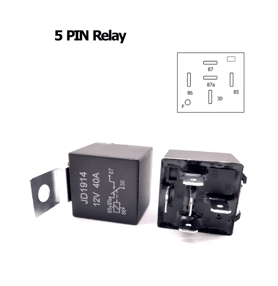 5pcs 5Pin Car Automotive SPDT Relay Switch Harness Socket Waterproof ...
