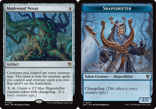 MASKWOOD NEXUS w/ Shapeshifter Token mtg NM-M Commander Aetherdrift ...
