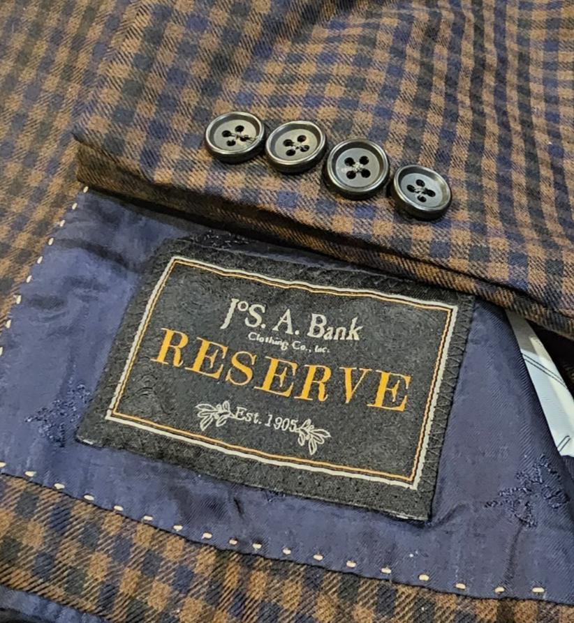 Jos. A. Bank Reserve Traditional Fit Silk Wool Dual Vent Sport Jacket ...