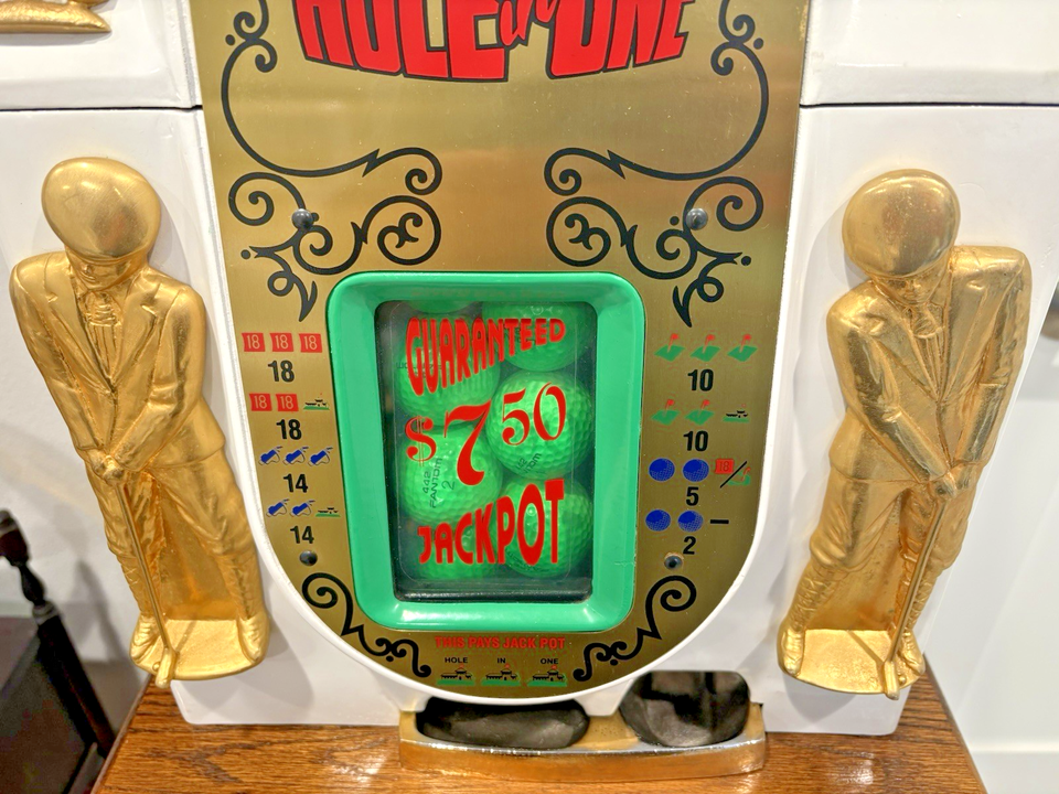 Vintage Mills Golf Theme 5 cent Slot Machine- Mills Slot Machine | eBay