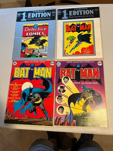 DC Comics Famous 1st. Edition 4 copy lot Detective #27, Batman #1 ...