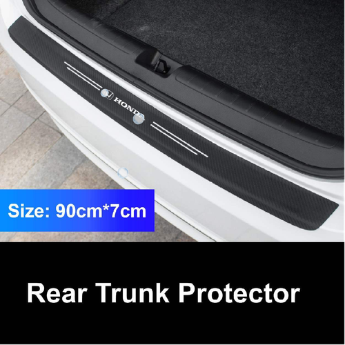 Car Accessories Carbon Fiber Rear Trunk Lid Strip Trim Protector Guard ...