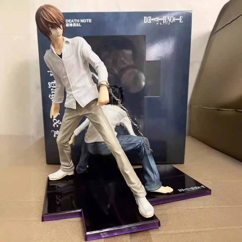 Action Figure Anime Death Note Yagami Light & L PVCModel Statue Boxed ...
