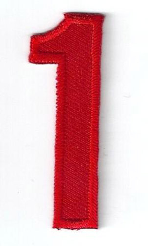 Numbers Print Patch Flocking Lettering Hotfix Thermal Adhesive Red | eBay