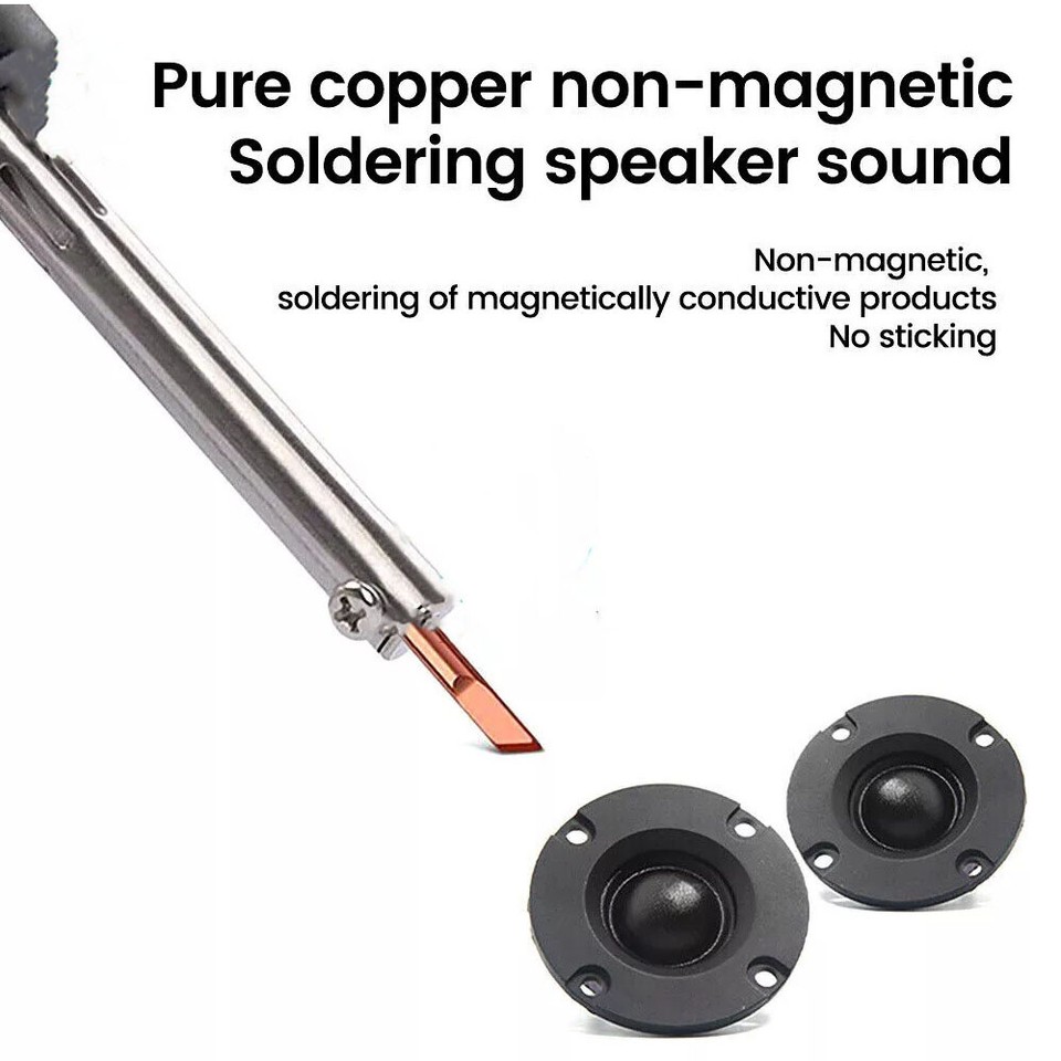 4Pcs 30/40/60W Iron Tips Soldering Iron Tip Lead-free Pure Copper ...