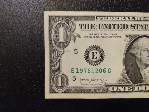 2017 dollar bill [ birthday note ] E 1976-12-06 C {double month and ...