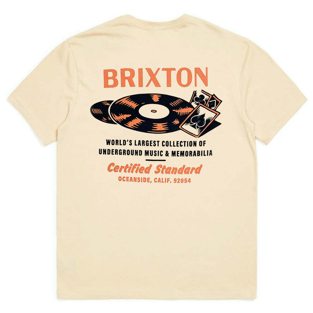 Brixton - Hubbard Tee Cream Worn Wash | eBay