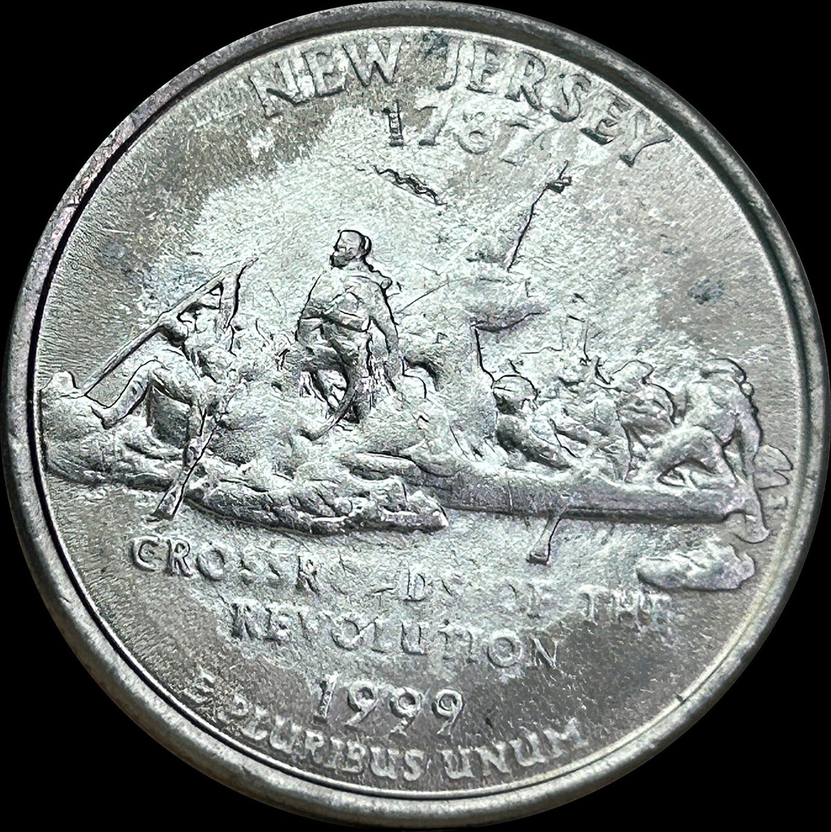 Rare State Quarter Errors 1999 P New Jersey State Quarter, Struck
