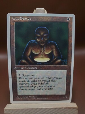 LP Clay Statue Fourth Edition Artifact Creature Golem MTG Magic the ...