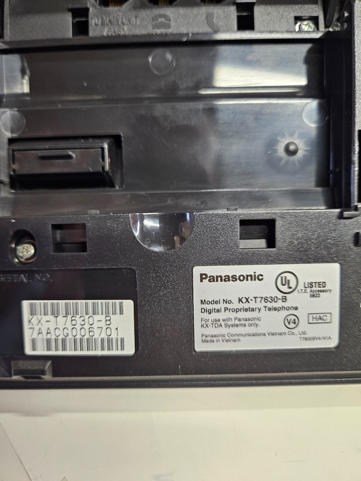 Panasonic KX-T7630-B Digital Display Phone Black for KX-TDA50/100,KX ...