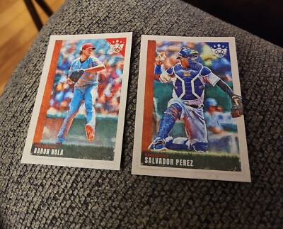 2022 Diamond Kings Baseball 2 Card Lot SP Aaron Nola Salvador Perez ...