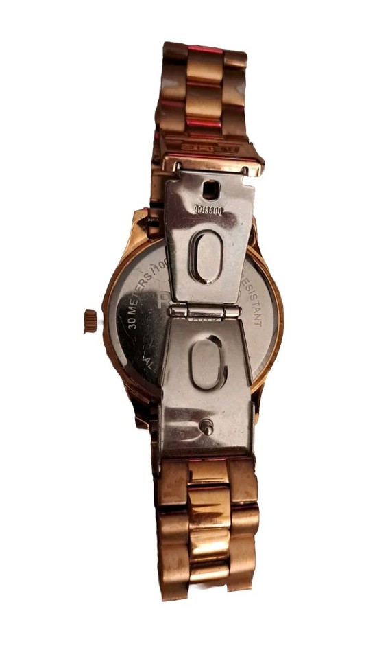 Relic Men's 8" Rose Gold Watch Black Dial New Battery | eBay