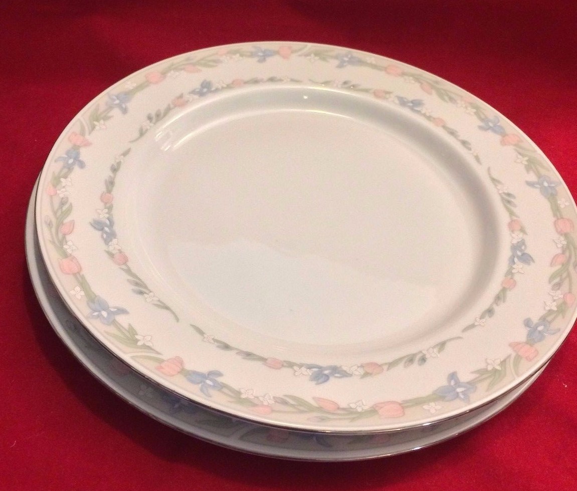 Set of 2 Illusions by Excel Scene 1 Fine China 10.5" Dinner Plates | eBay