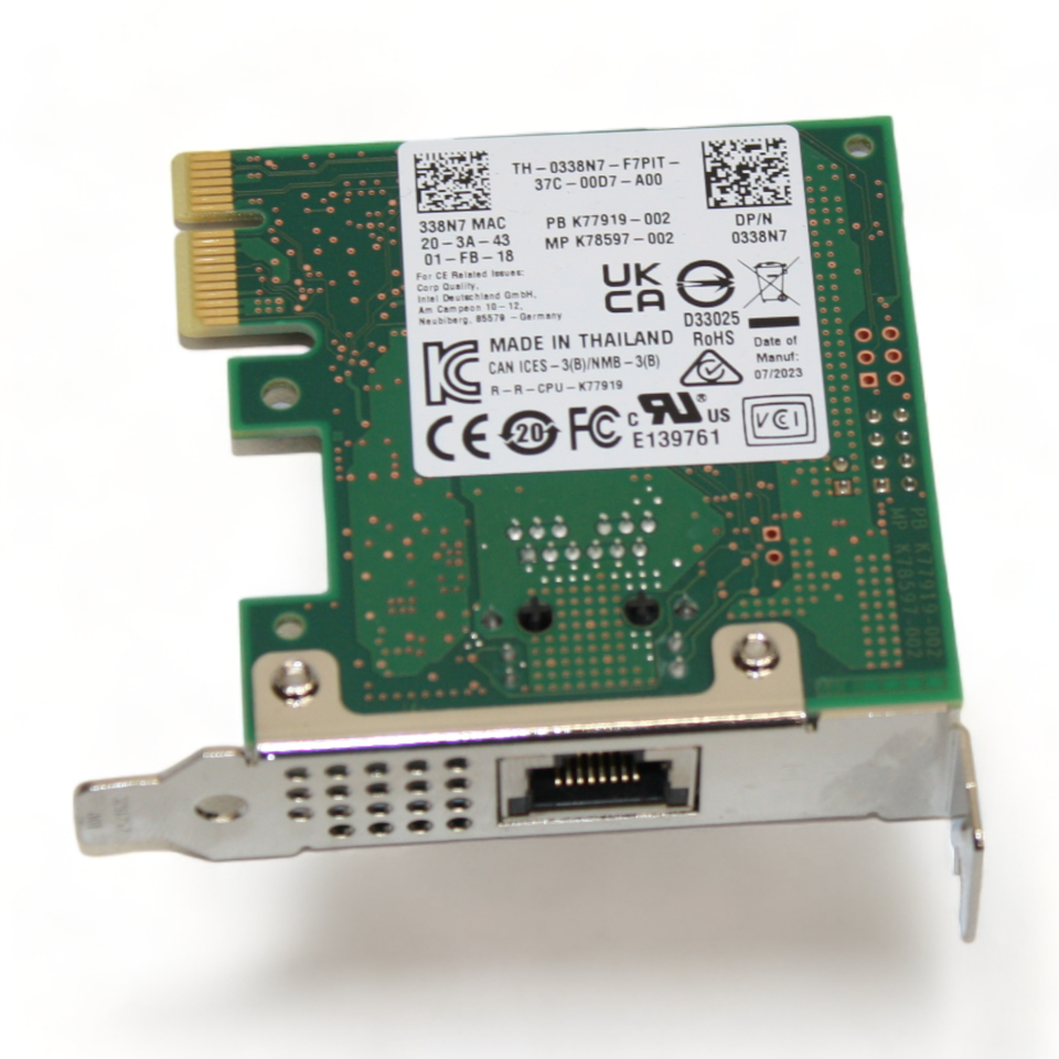 Intel I225-T1 2.5GbE Ethernet Network Adapter Card Low + High Profile ...