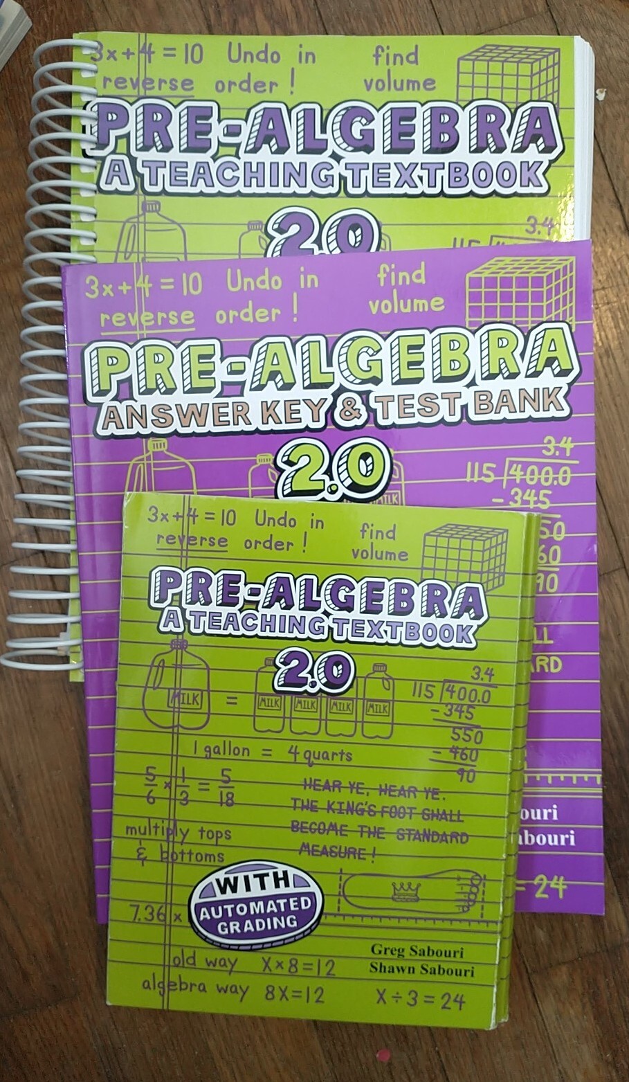 Pre-Algebra : A Teaching Textbook by Shawn Sabouri and Greg Sabouri ...