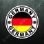 4" German Circle Flag Decal Bumper Sticker Germany Sport Car Decal Euro ...