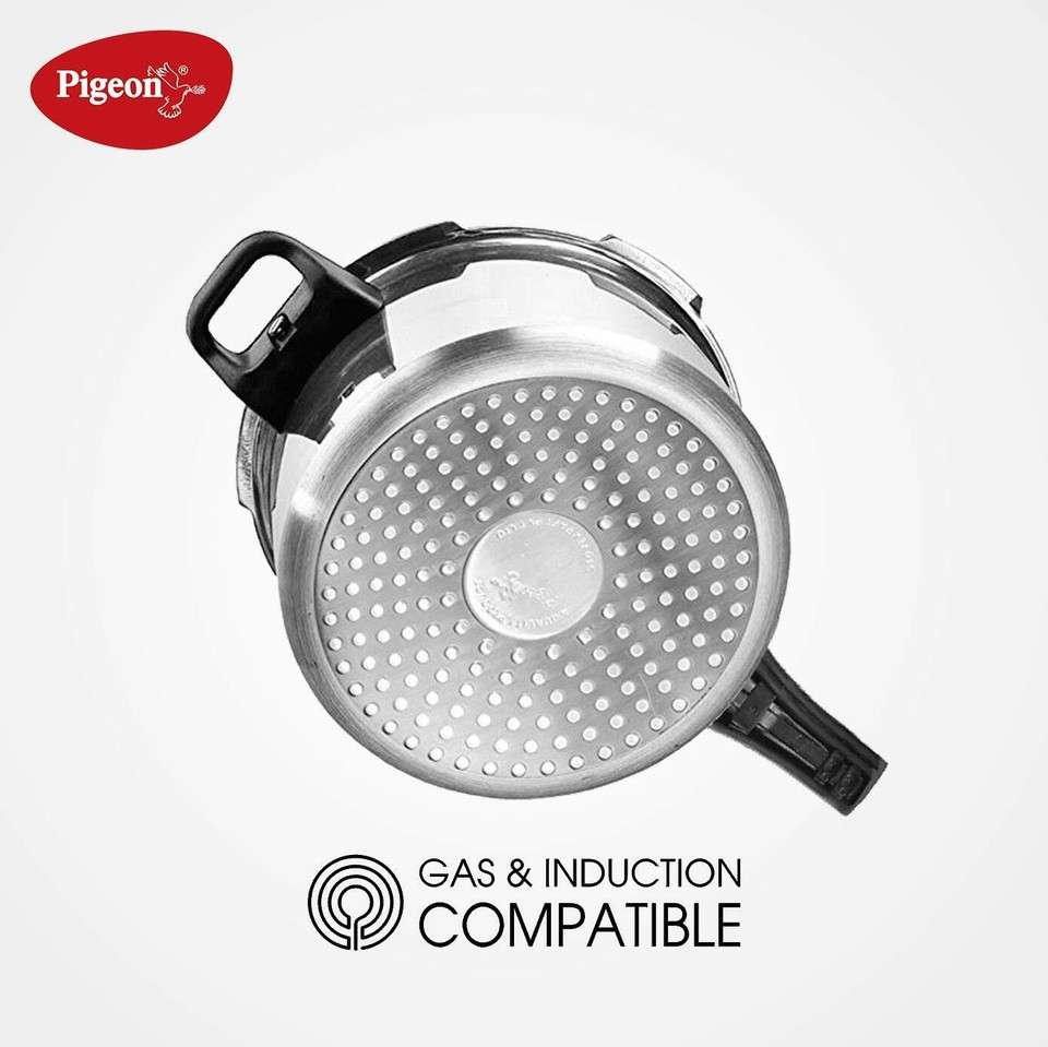Pigeon Induction Base Aluminium Pressure Cooker with Outer Lid, 5 ...