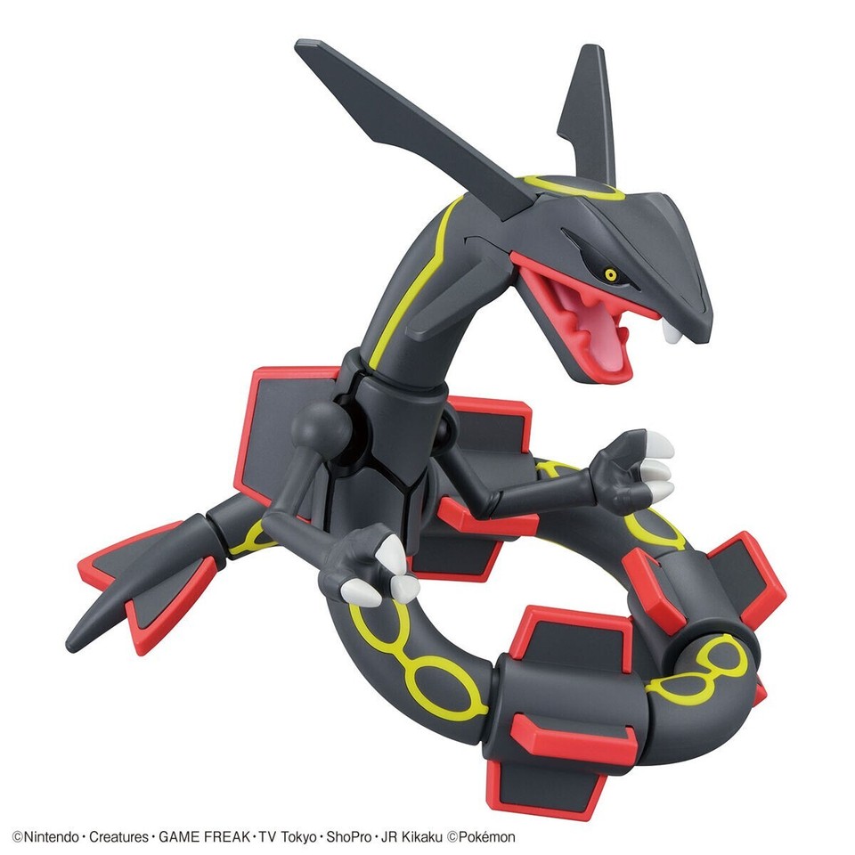 BANDAI Pokémon Model Kit Shiny Rayquaza Select Series Plastic Model Kit ...