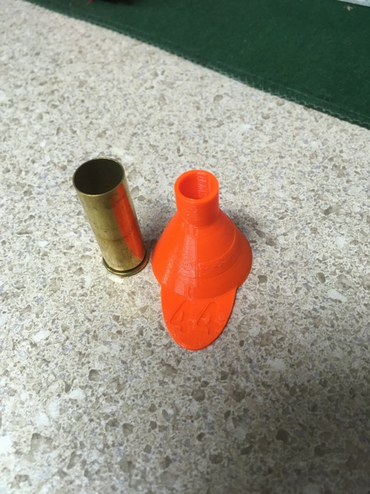 3D Printed Reloading Powder Funnel for Casings Brass 9mm 45 40 44 38 ...