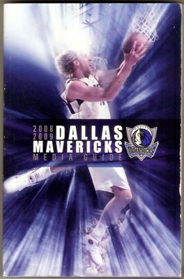 DALLAS MAVERICKS 2008 - 2009 Dirk Nowitzki Media Guide | eBay