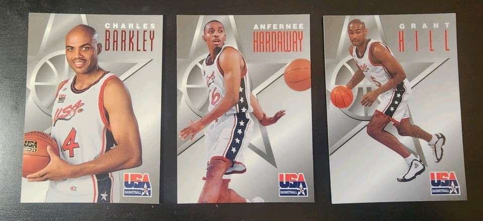 1996 FLEER SKYBOX USA OLYMPIC BASKETBALL DREAM TEAM II TEXACO COMPLETE ...