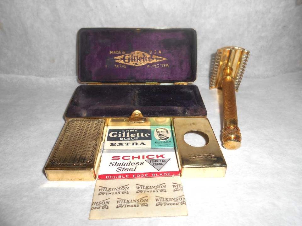 Gillette Pocket Edition 1920s No501-B Safety Razor Kit | eBay